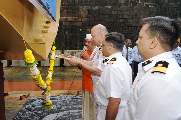 Keel Laying Ceremony for the First Fast Patrol Vessel for the Indian ...